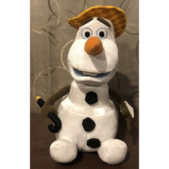 Disney | Toys | Disney Frozen Olaf Talking Plush 3 Hat Cane Stuffed ...